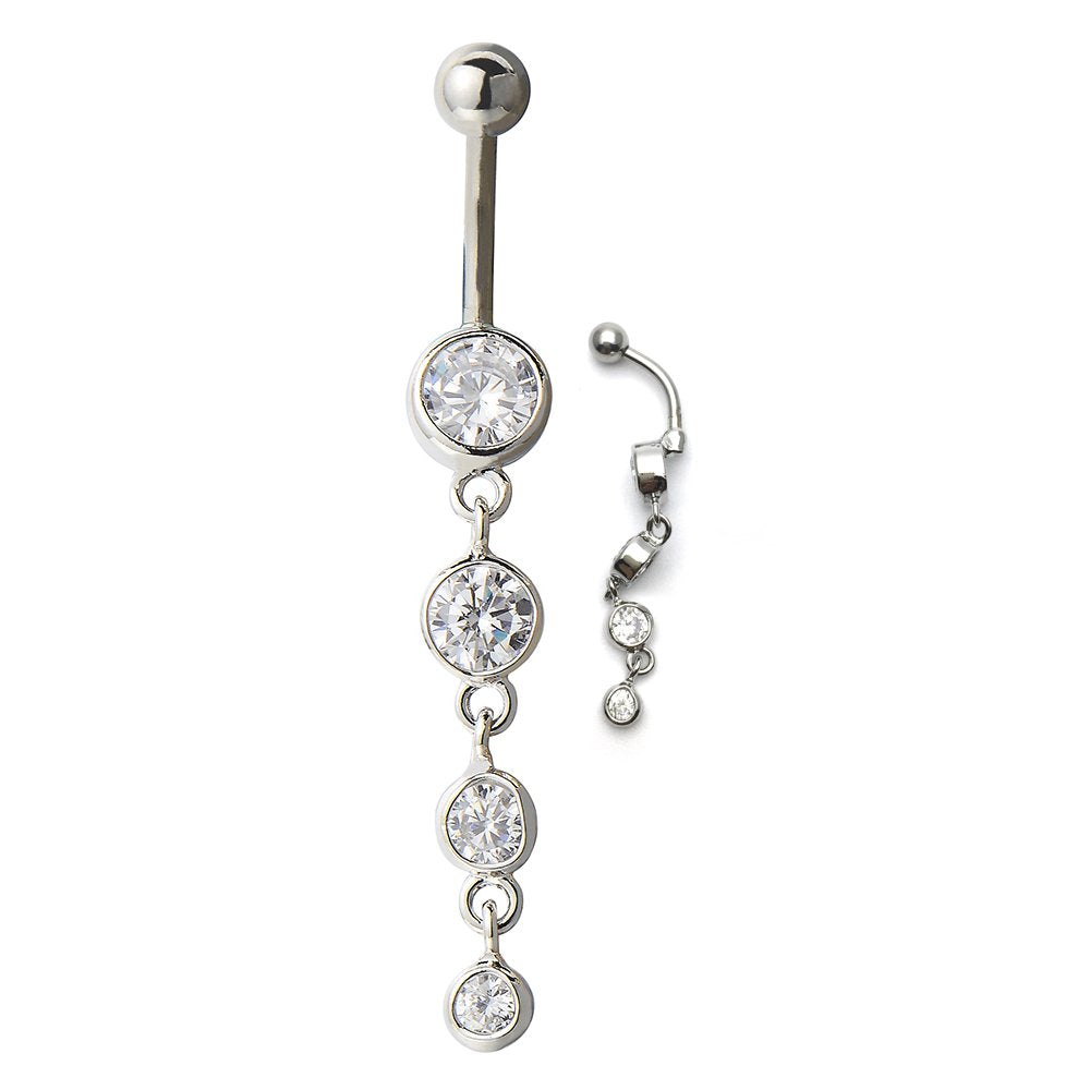 Belly Chain Belly Button Ring Body Jewelry Piercing Navel Ring with ...